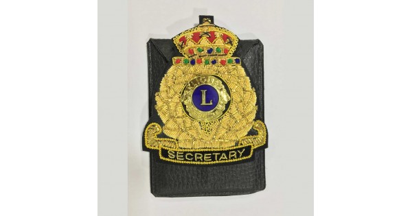 Lions Clubs International Secretary Pocket Patch